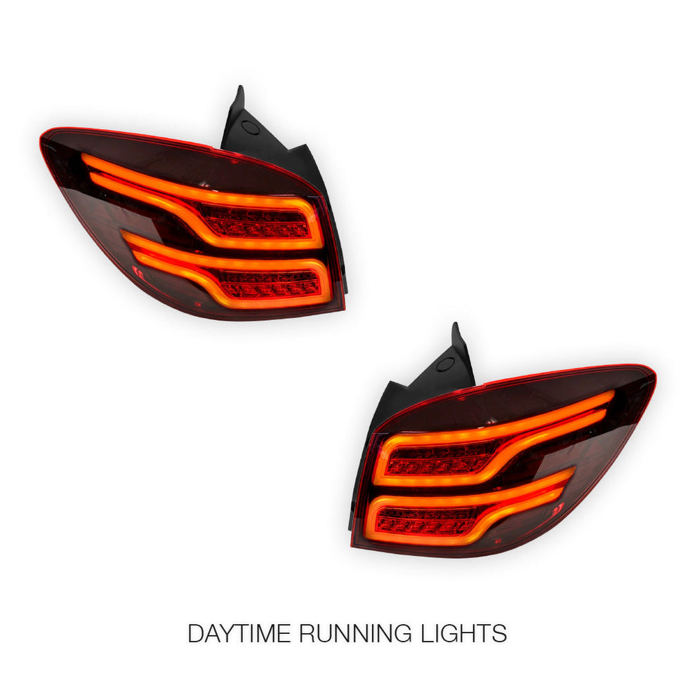 Holden Cruze JG / JH (2011 - 2016) Red Full 3D LED Stripe Tail Lights ...