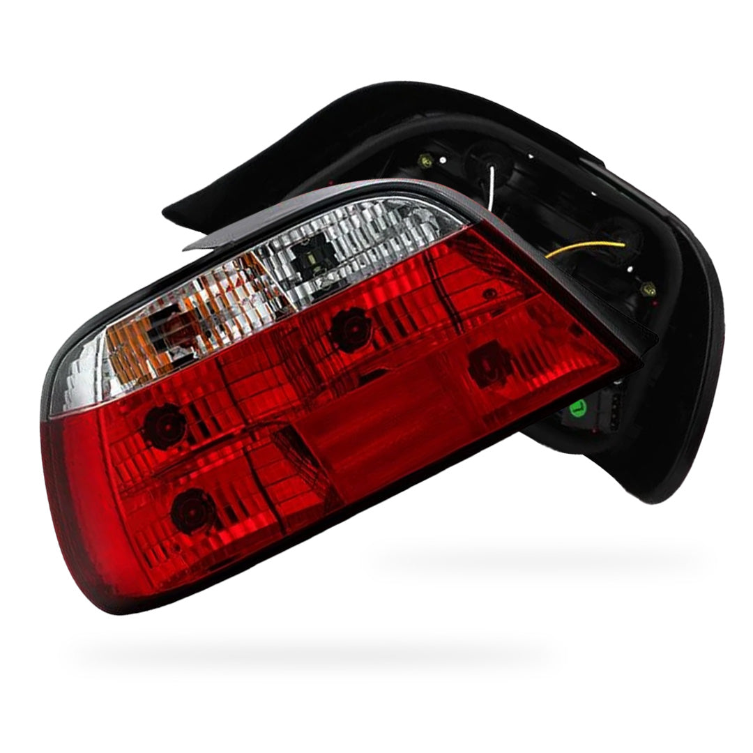 BMW 7 Series E38 (1995 - 2001) Clear Red Halogen Tail Lights LH + RH ...