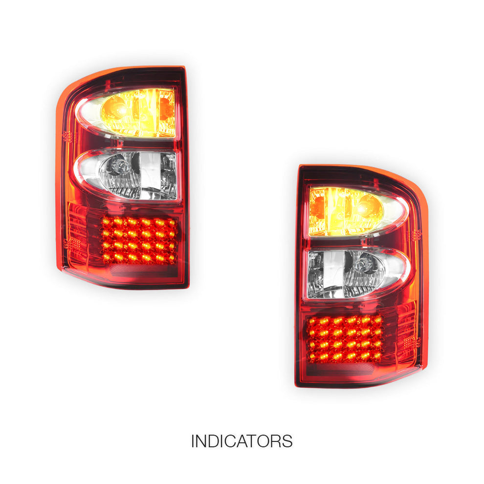 Nissan Patrol GU (1997 - 2004) Clear Red LED Tail Lights LH + RH – DMS ...