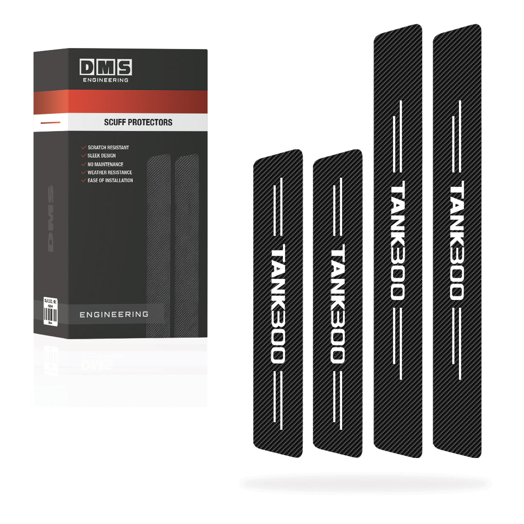 GWM Tank 300 Door Sill Anti-Scratch Scuff Protectors Complete Set – DMS ...
