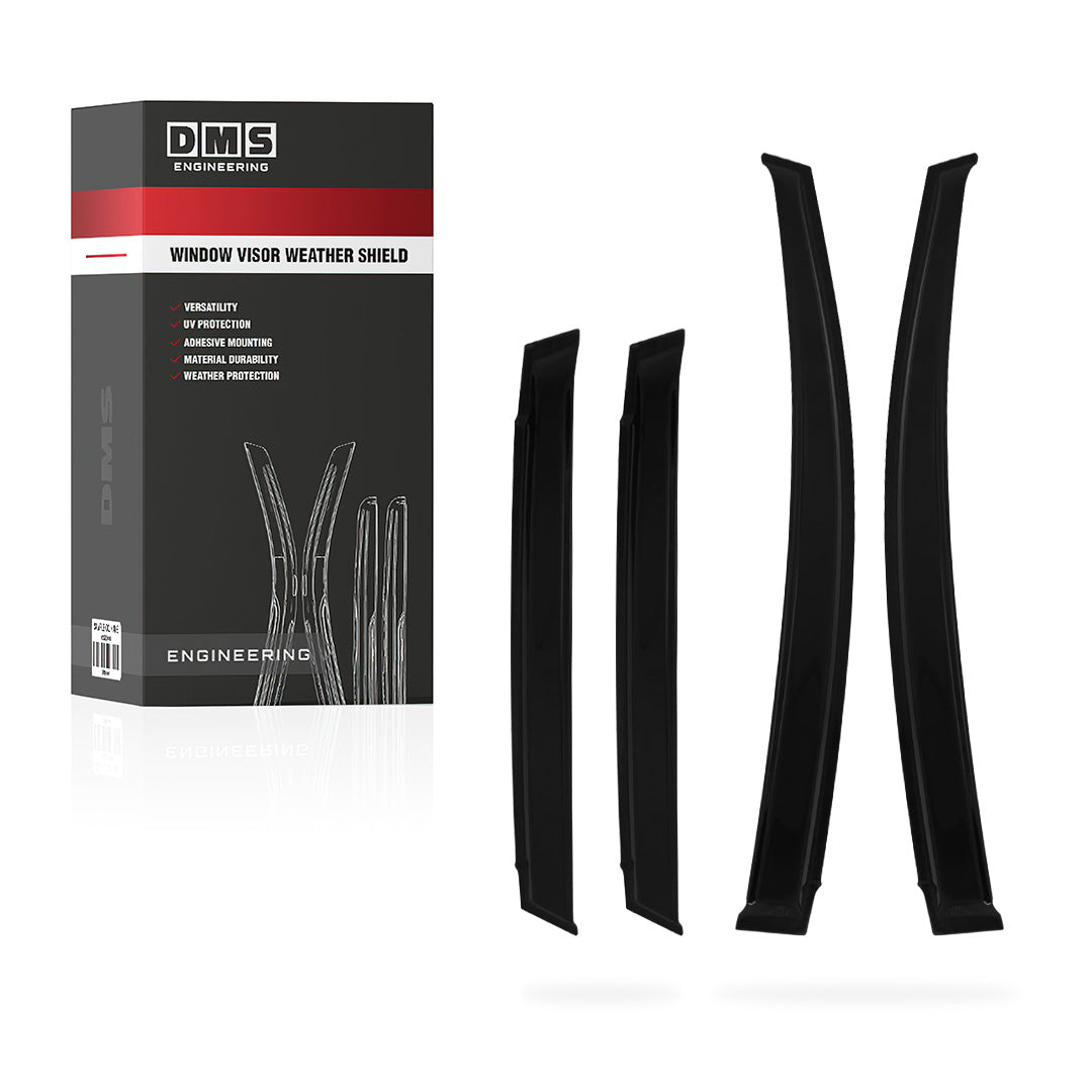 Honda Jazz GE (2008 - 2014) Front and Rear Window Visor Weather Shield ...