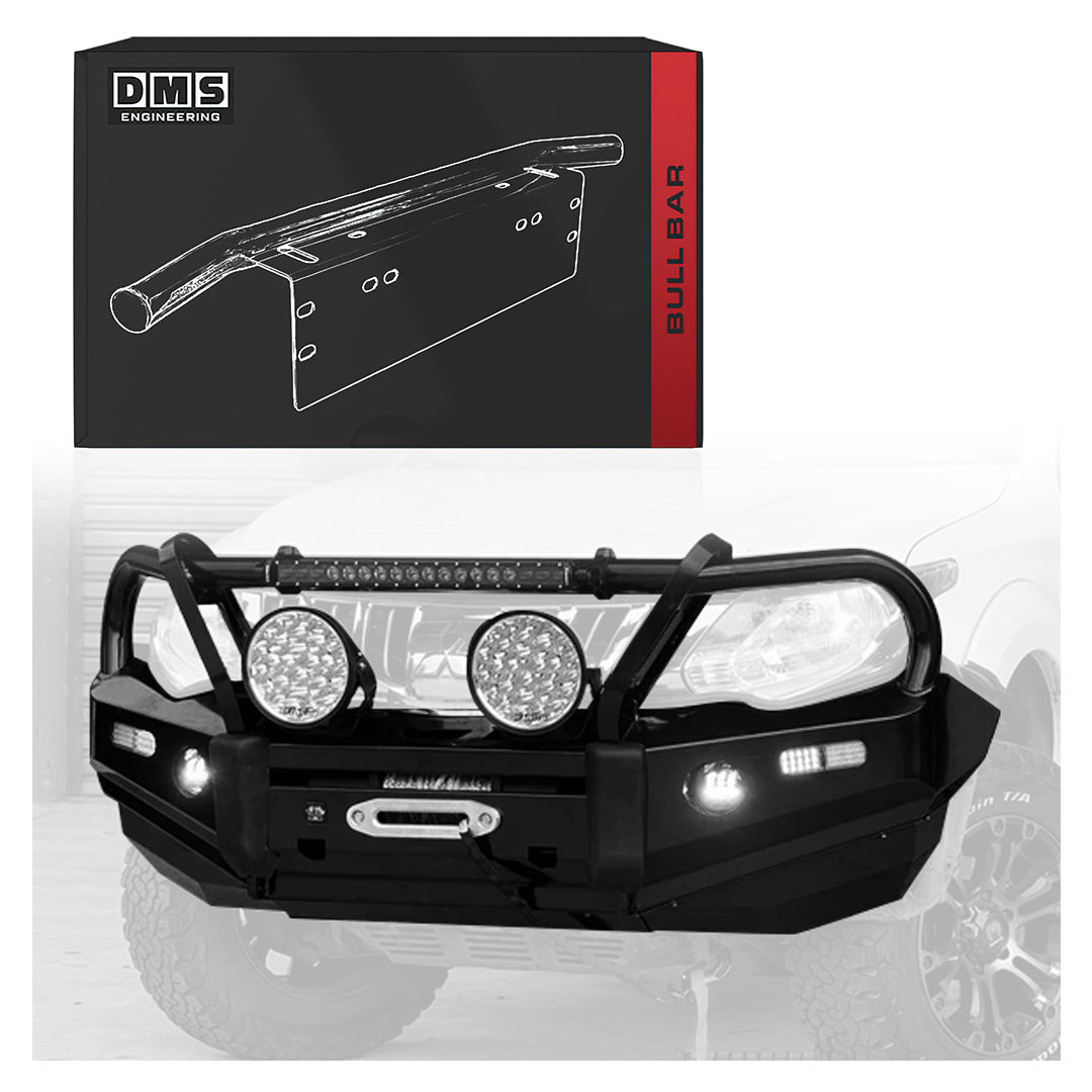 Mitsubishi Triton MQ (2015 - 2018) Steel Bull Bar + LED Lights – DMS ...