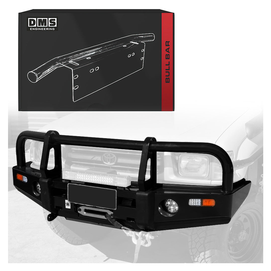 Toyoto HiLux N60 (1998 - 2004) Steel Bull Bar + LED Lights – DMS Fasteners