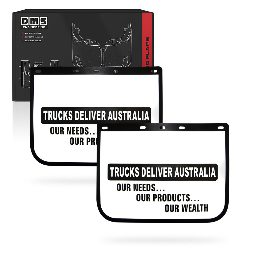 Universal 385mm x 610mm Truck Anti Spray Mud Flaps – DMS Fasteners