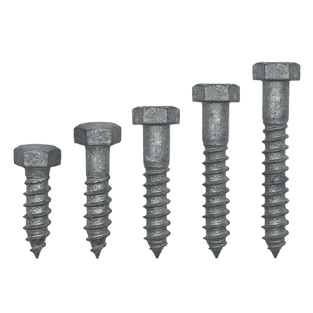 M10 x 40mm Metric Coarse Hex Coach Screw Class 4.6 Galvanised – DMS ...