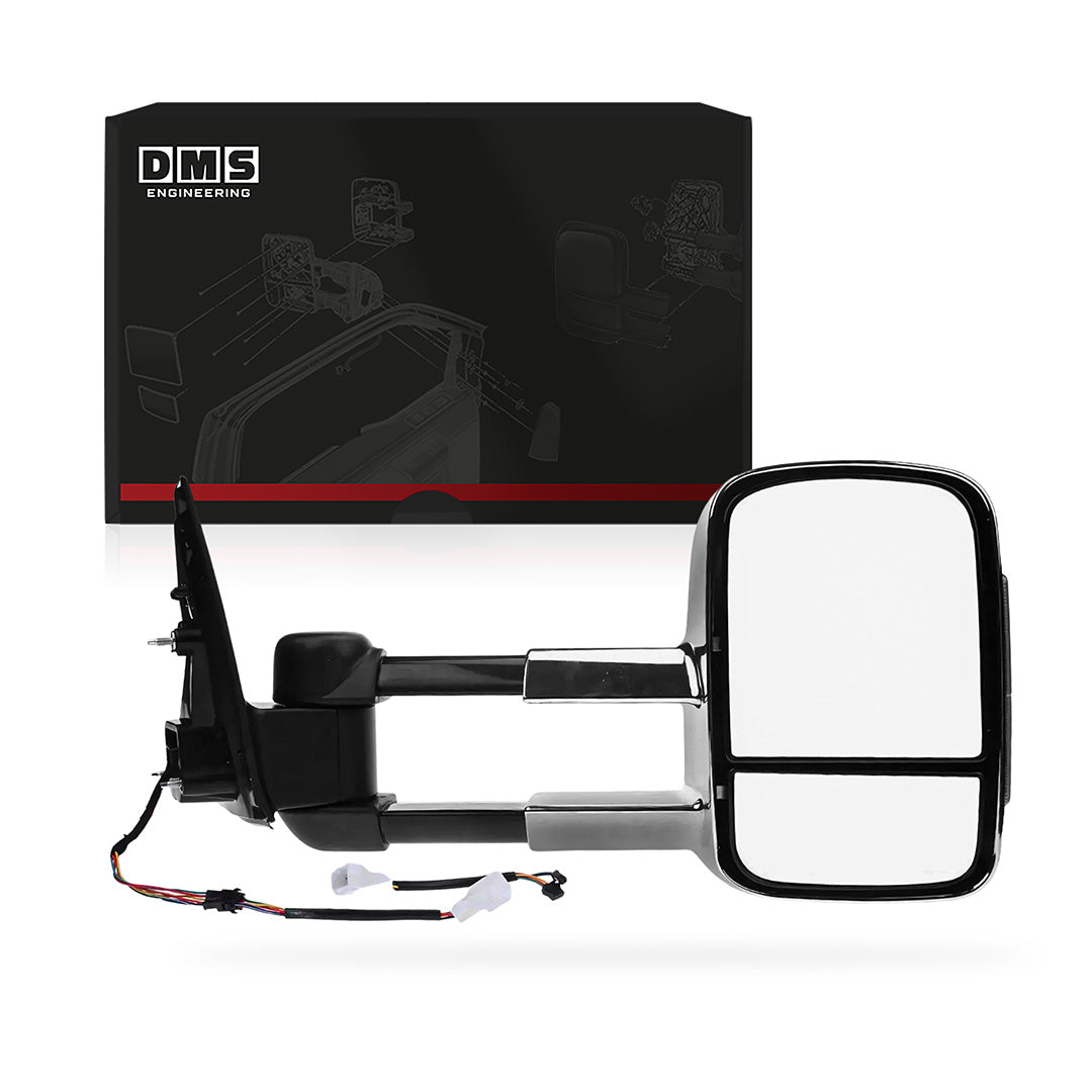 Holden Colorado RC (2008 - 2011) Chrome Extendable Towing Side Mirrors ...