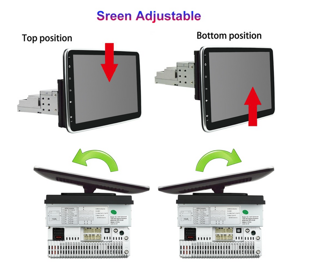 Toyota LandCruiser Prado 90 / 95 / 120 Series (1996 - 2009) 10.1" Doub ...