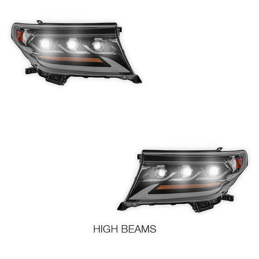 Toyota LandCruiser 200 Series (2008 - 2015) Sequential LED DRL Headlig ...