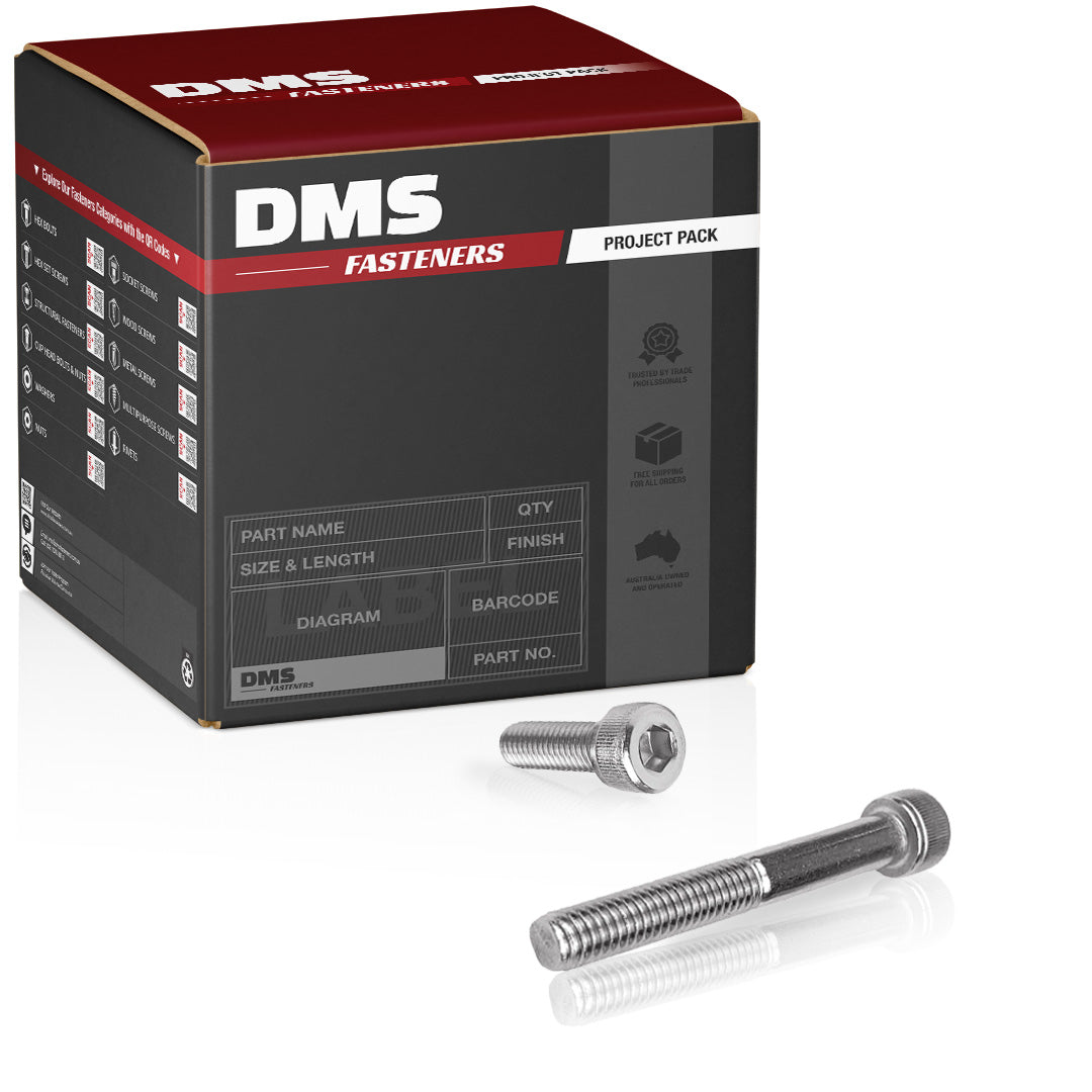 M3 x 45mm Socket Head Cap Screw Allen G304 Stainless Steel – DMS Fasteners