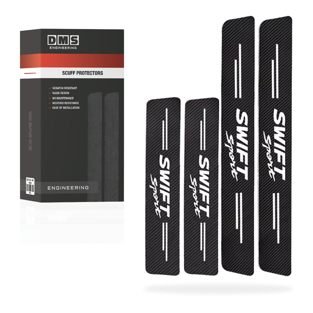 Suzuki Swift Sport Door Sill Anti-Scratch Scuff Protectors Complete Se ...