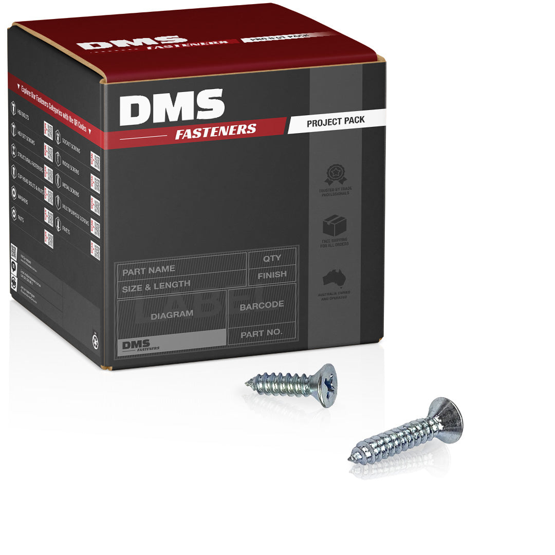 5g x 20mm Countersunk Self Tapping Screw Phillips Zinc Plated – DMS ...
