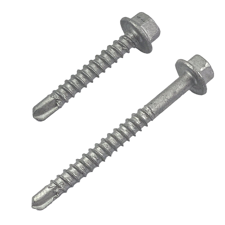 14g-10 x 50mm Hex Self Drilling Screw Tek Galvanised – DMS Fasteners