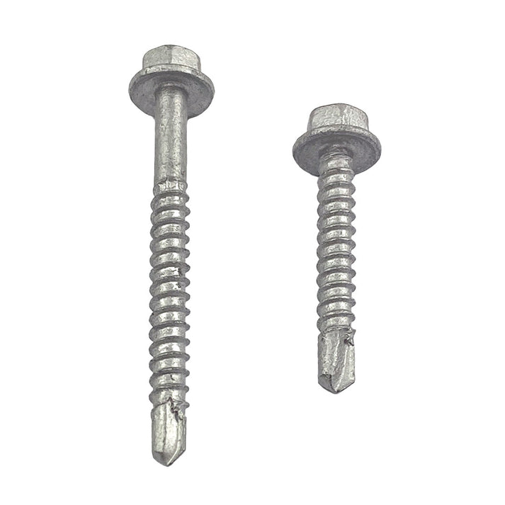 14g-10 x 50mm Hex Self Drilling Screw Tek Galvanised – DMS Fasteners