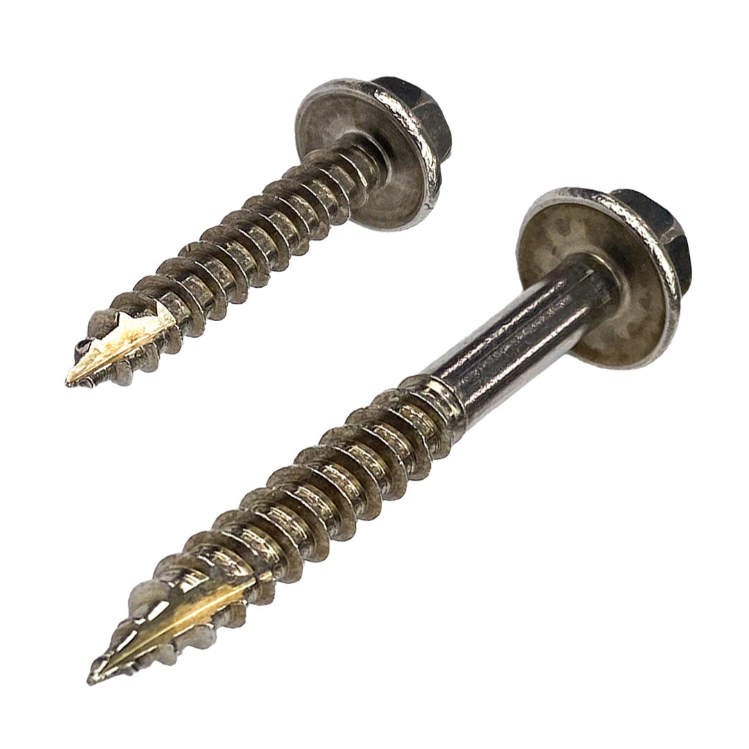 14g-10 x 50mm T17 (Type 17) Hex Head Self Drilling Screw Tek Stainless ...