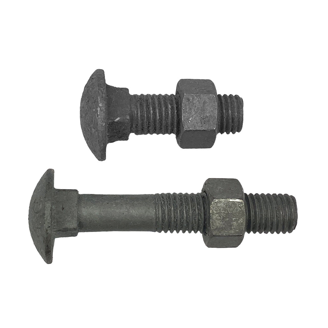 M6 x 25mm Cup Head Bolt & Nut Class 4.6 Galvanised (Full Thread) – DMS ...