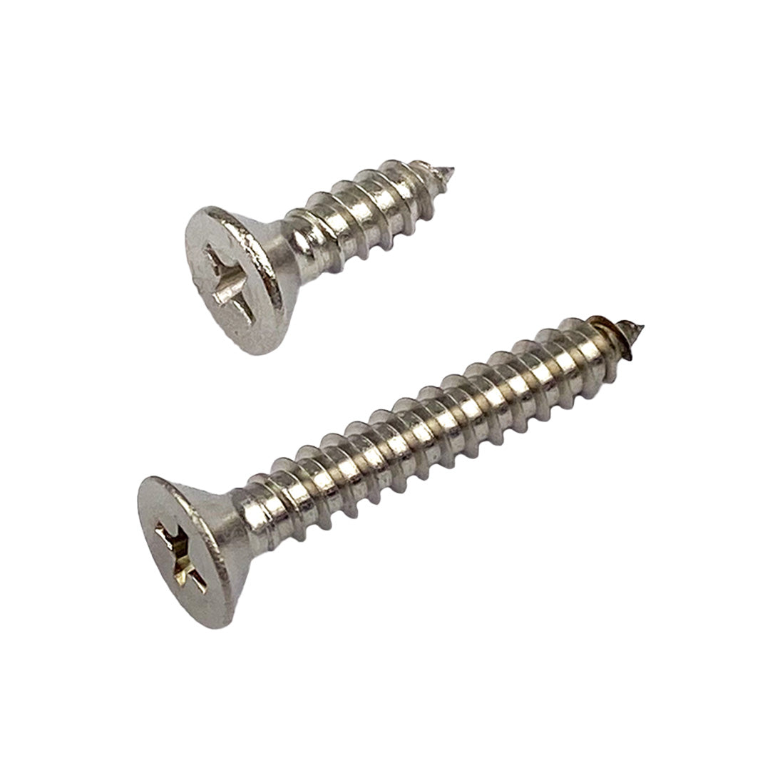 6g x 50mm Countersunk Self Tapping Screw Phillips Stainless Steel G302 ...