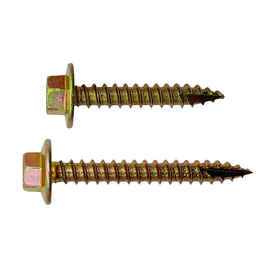 14g-10 x 75mm T17 (Type 17) Hex Head Self Drilling Screw Tek Zinc Yell ...