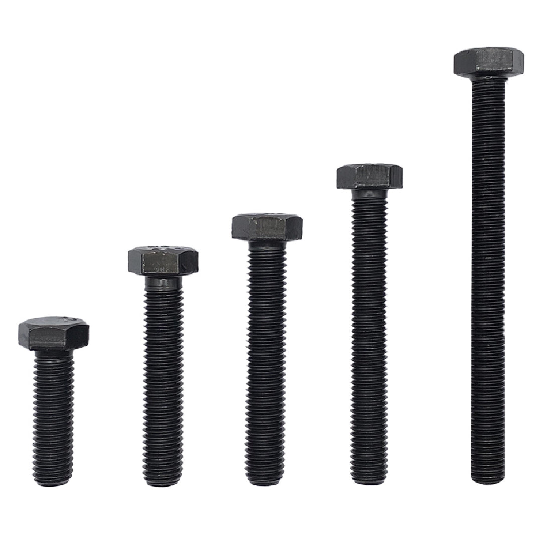 M20 x 130mm 2.50p Metric Coarse Hex Set Screw High Tensile Class 8.8 B ...