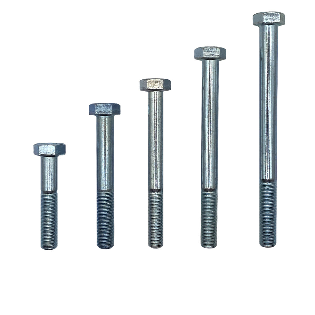 M22 x 220mm 2.50p Metric Coarse Hex Bolt High Tensile Class 8.8 Zinc ...